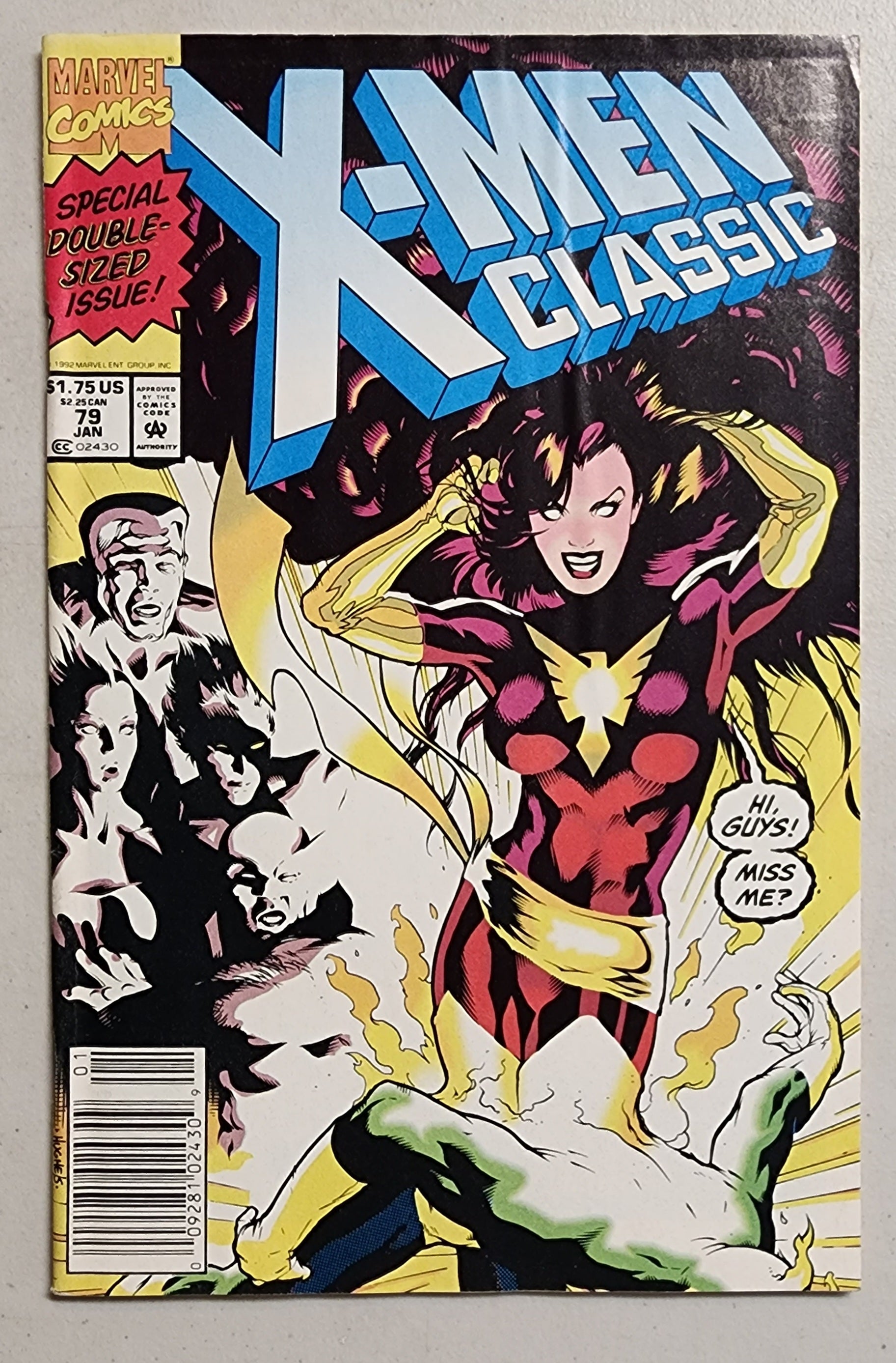 X-MEN CLASS #79 ADAM HUGHES COVER NEWSSTAND 1993 – Sanctum Sanctorum Comics & Oddities LLC