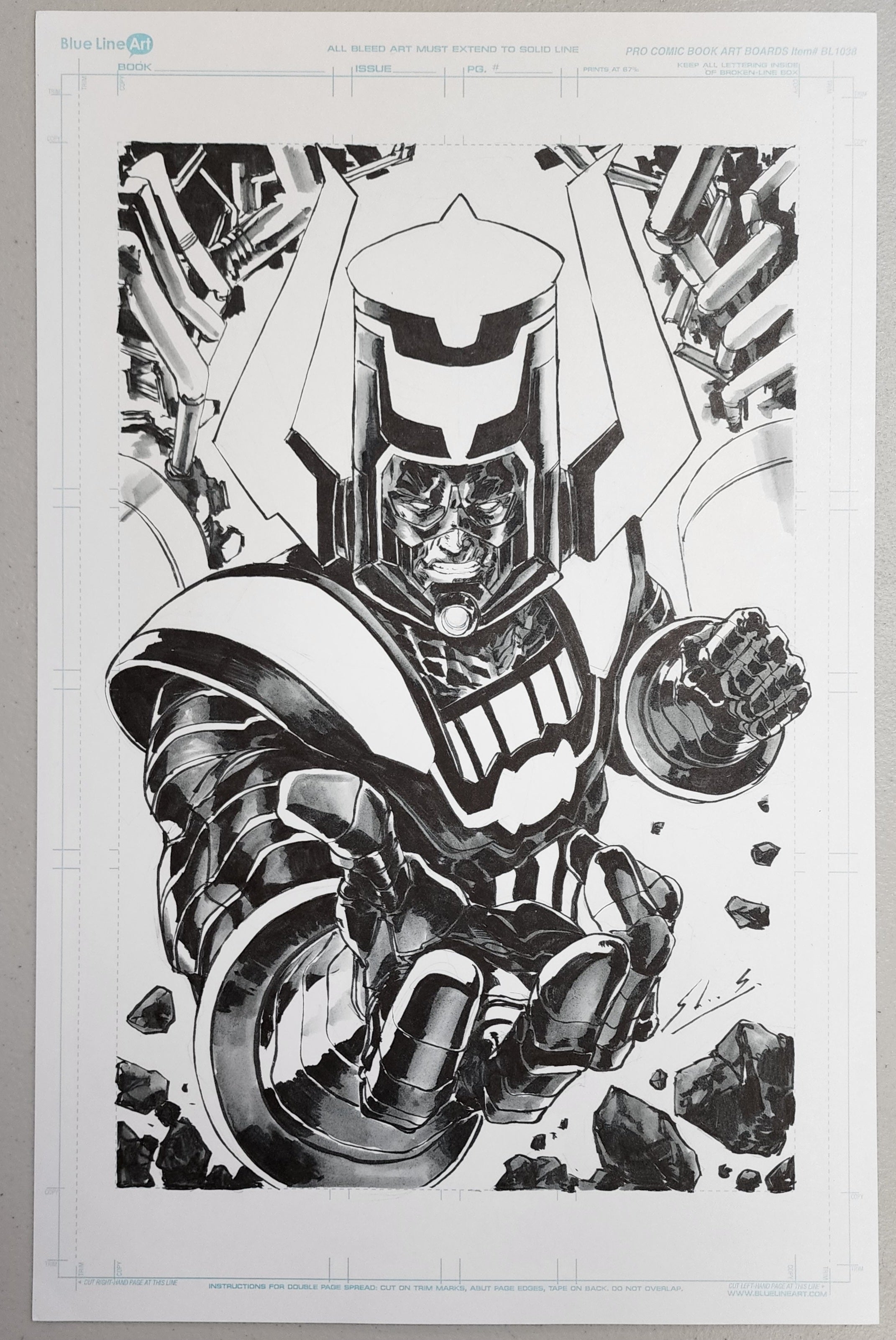 THOR #7 GALACTUS ORIGINAL COVER ART BY SKAN – Sanctum Sanctorum Comics ...