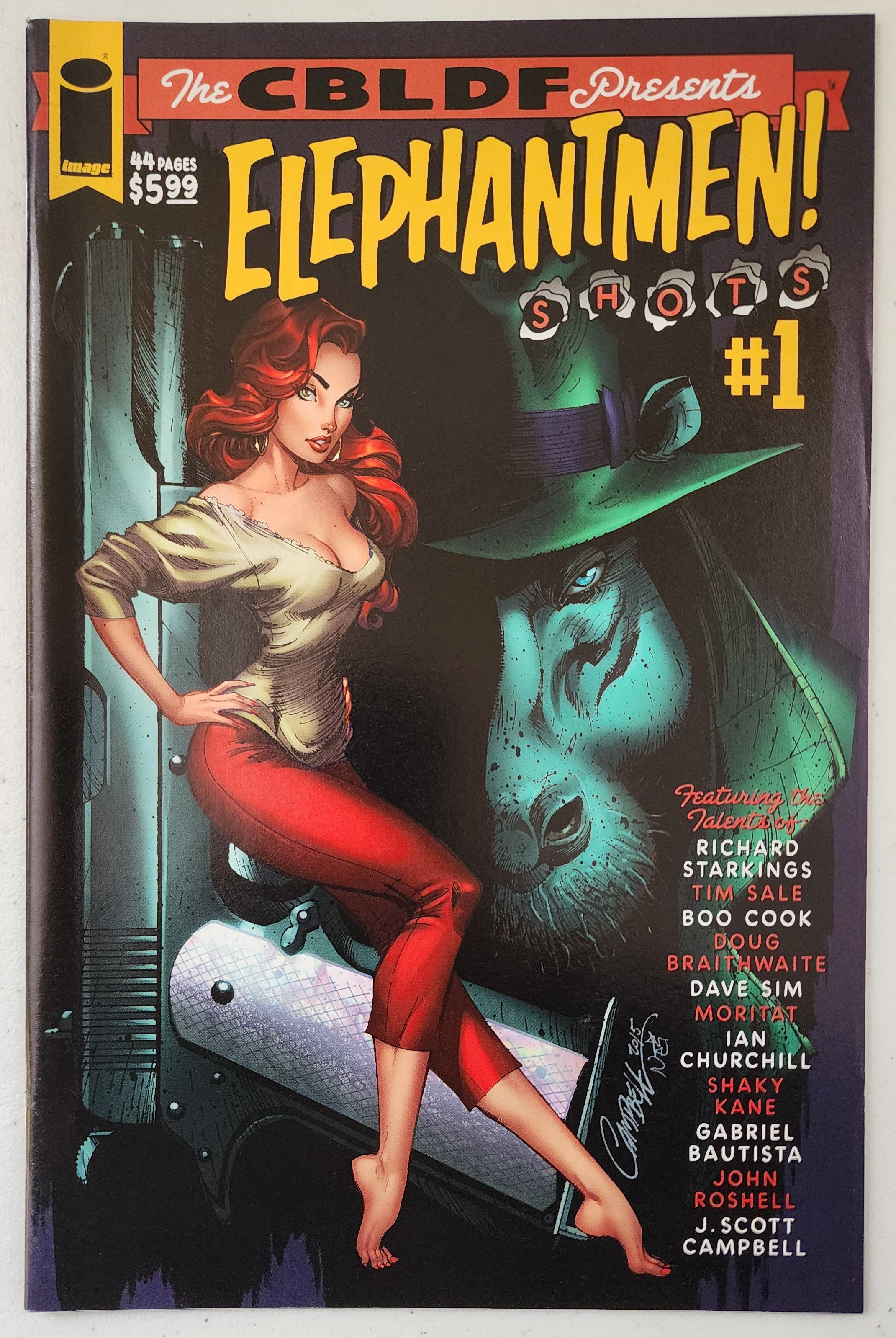 CBLDF PRESENTS ELEPHANTMEN SHOTS #1 J SCOTT CAMPBELL 2015 [SD02] – Sanctum Sanctorum Comics ...