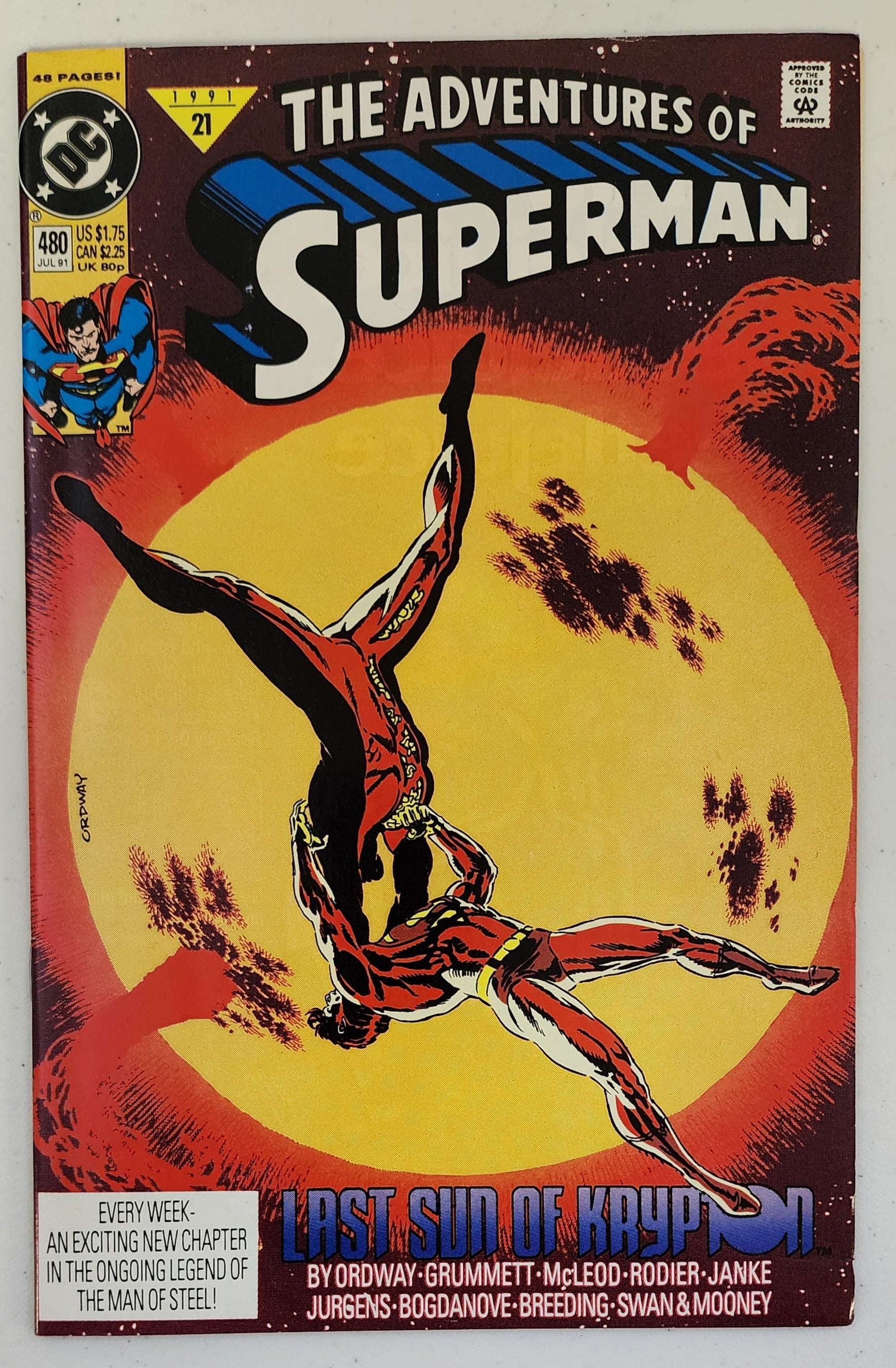 ADVENTURES OF SUPERMAN #480 1991 – Sanctum Sanctorum Comics & Oddities LLC