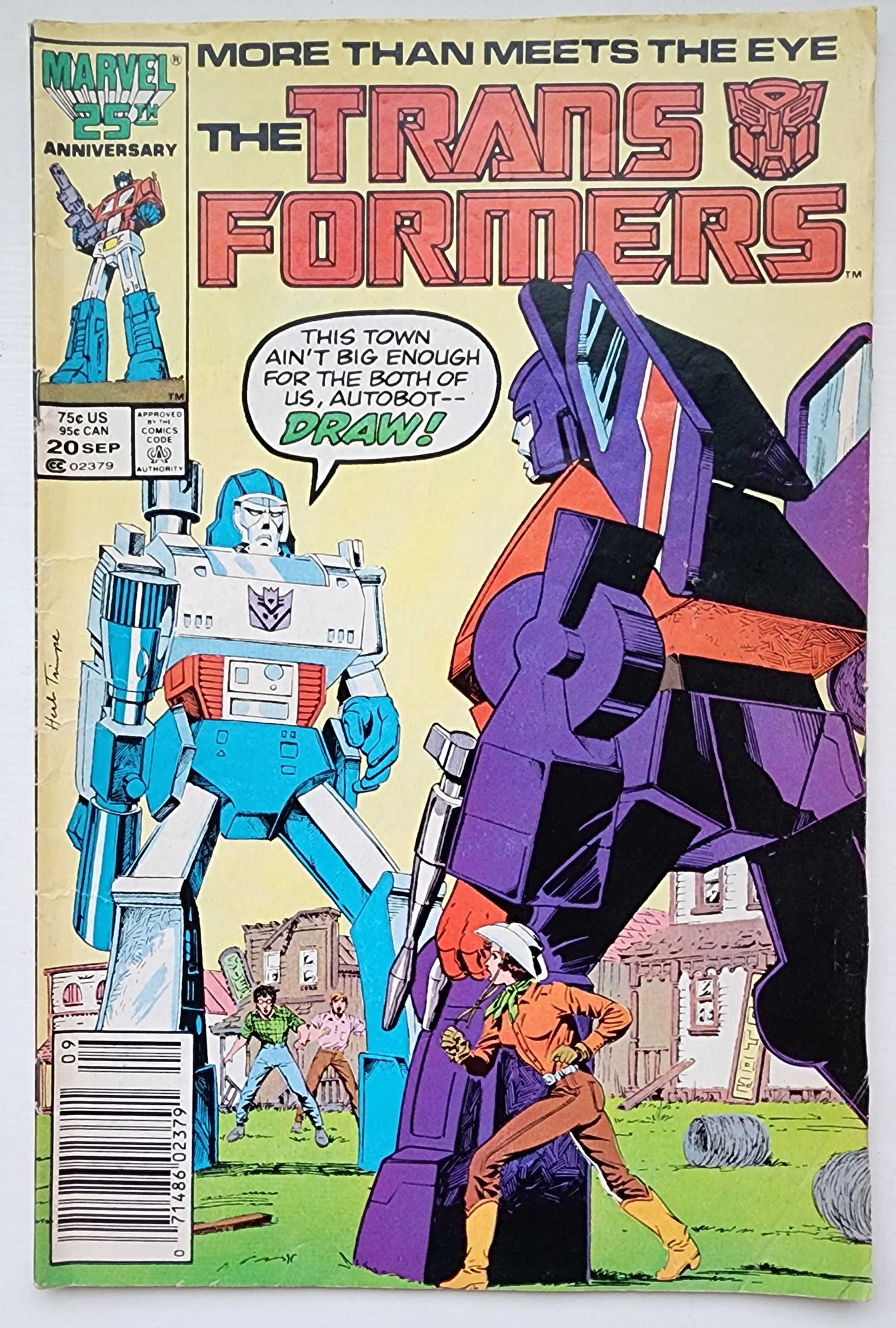 TRANSFORMERS #20 1986 NEWSSTAND – Sanctum Sanctorum Comics & Oddities LLC