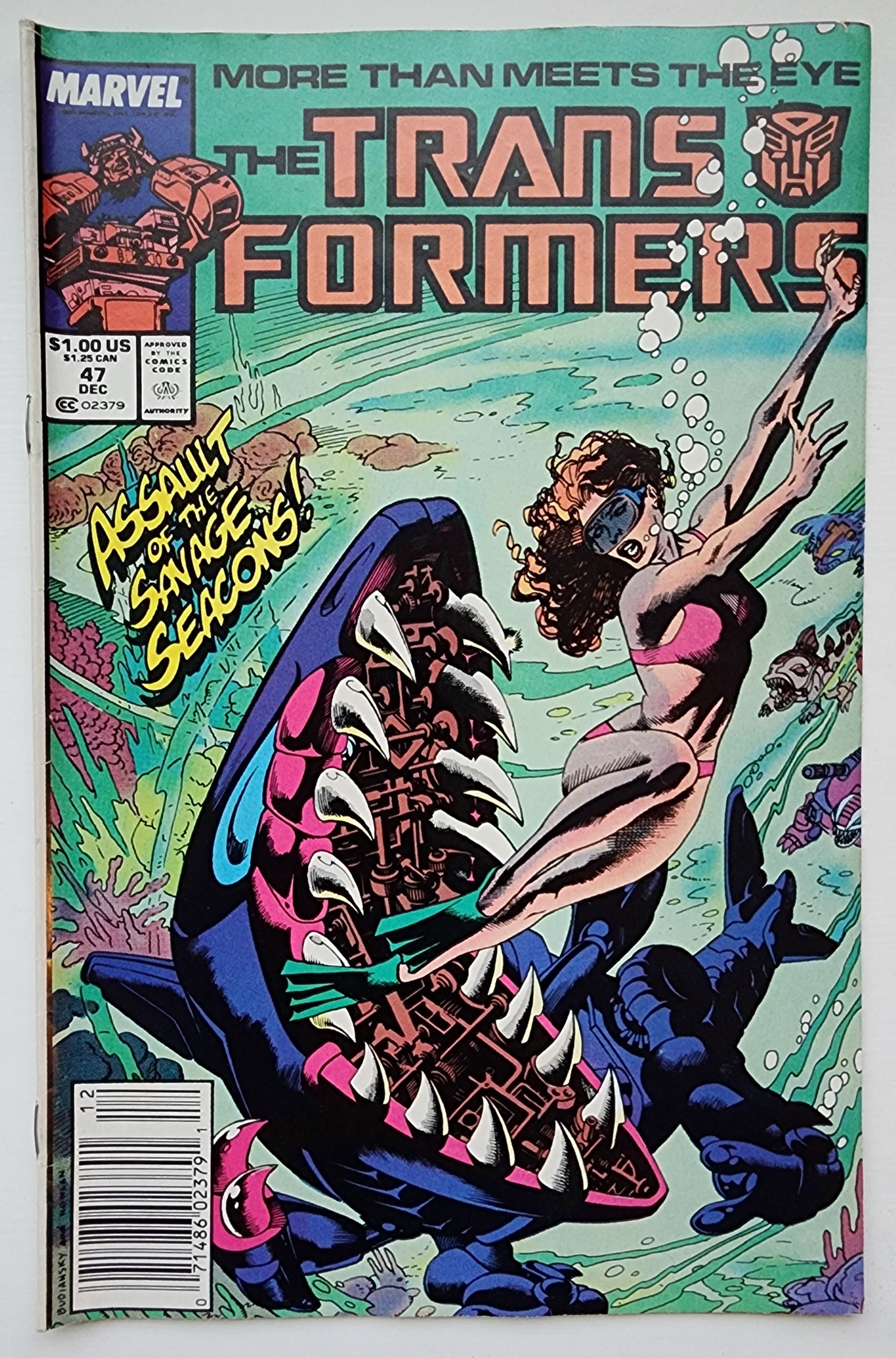 TRANSFORMERS #47 1988 (1ST APP RAINDANCE, GRANDSLAM & SEACONS) NEWSSTA ...