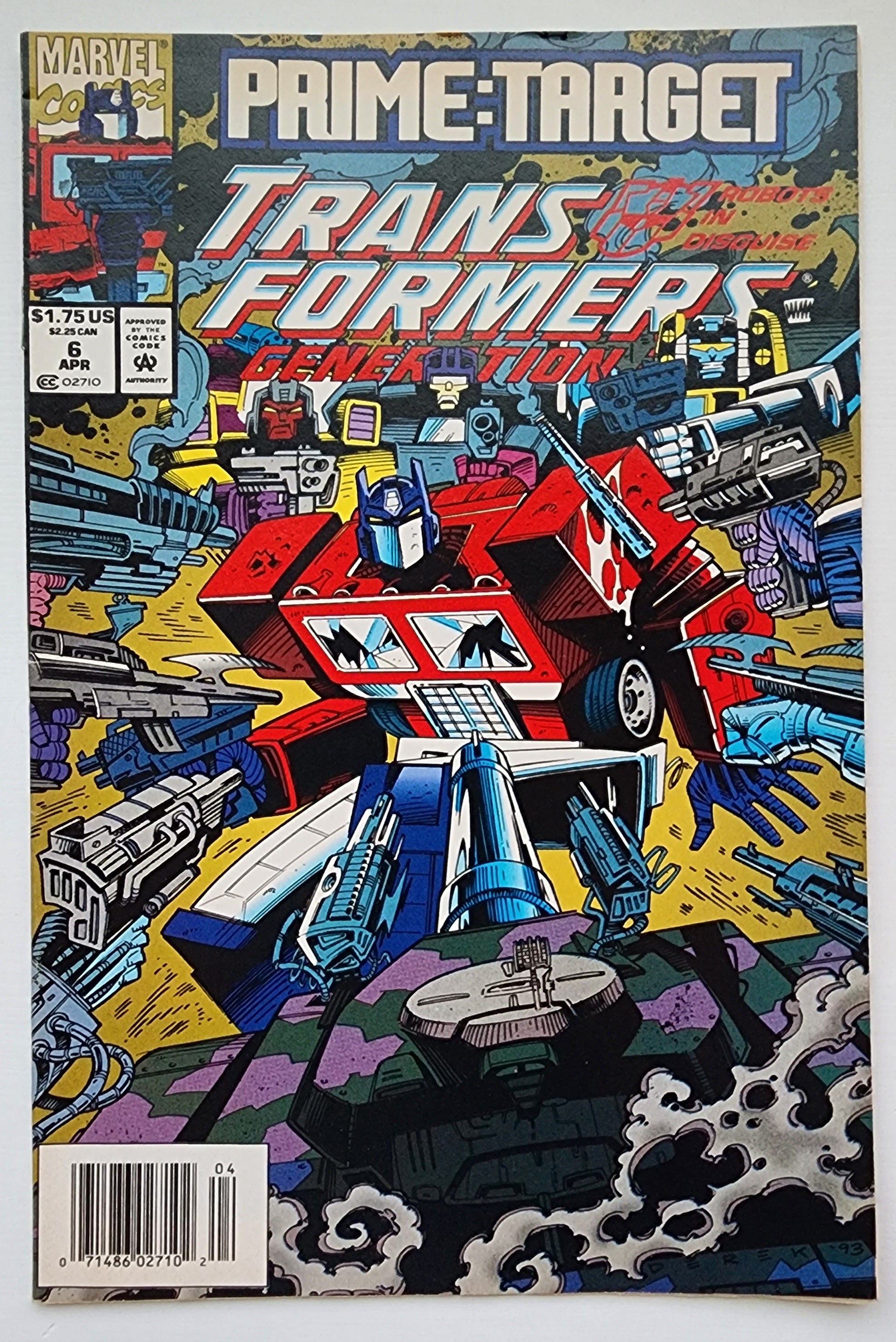 TRANSFORMERS GENERATION #6 1993 NEWSSTAND – Sanctum Sanctorum Comics ...