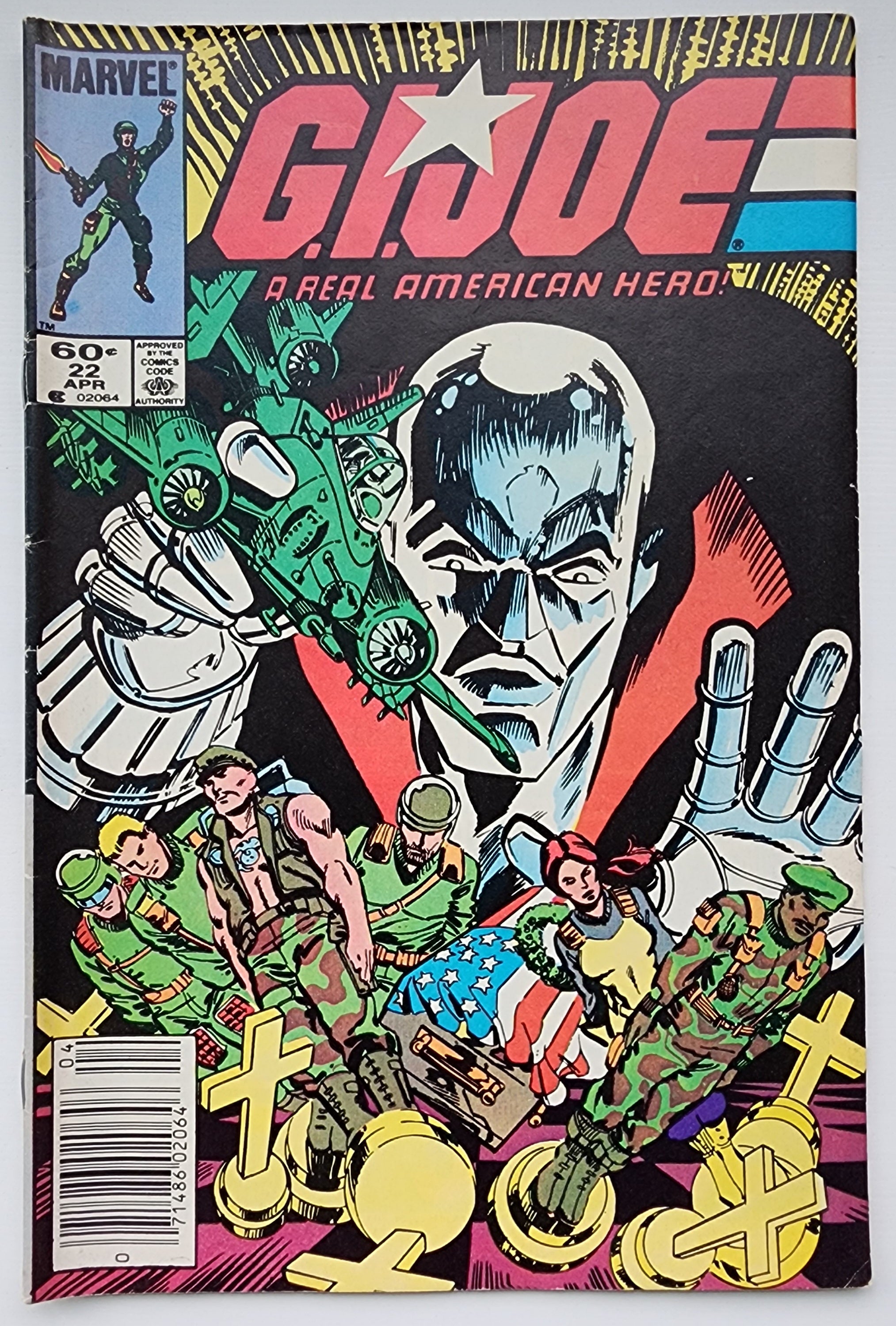 GI JOE A REAL AMERICAN HERO #22 1984 (1ST APP DUKE, ROADBLOCK) & DR HU ...