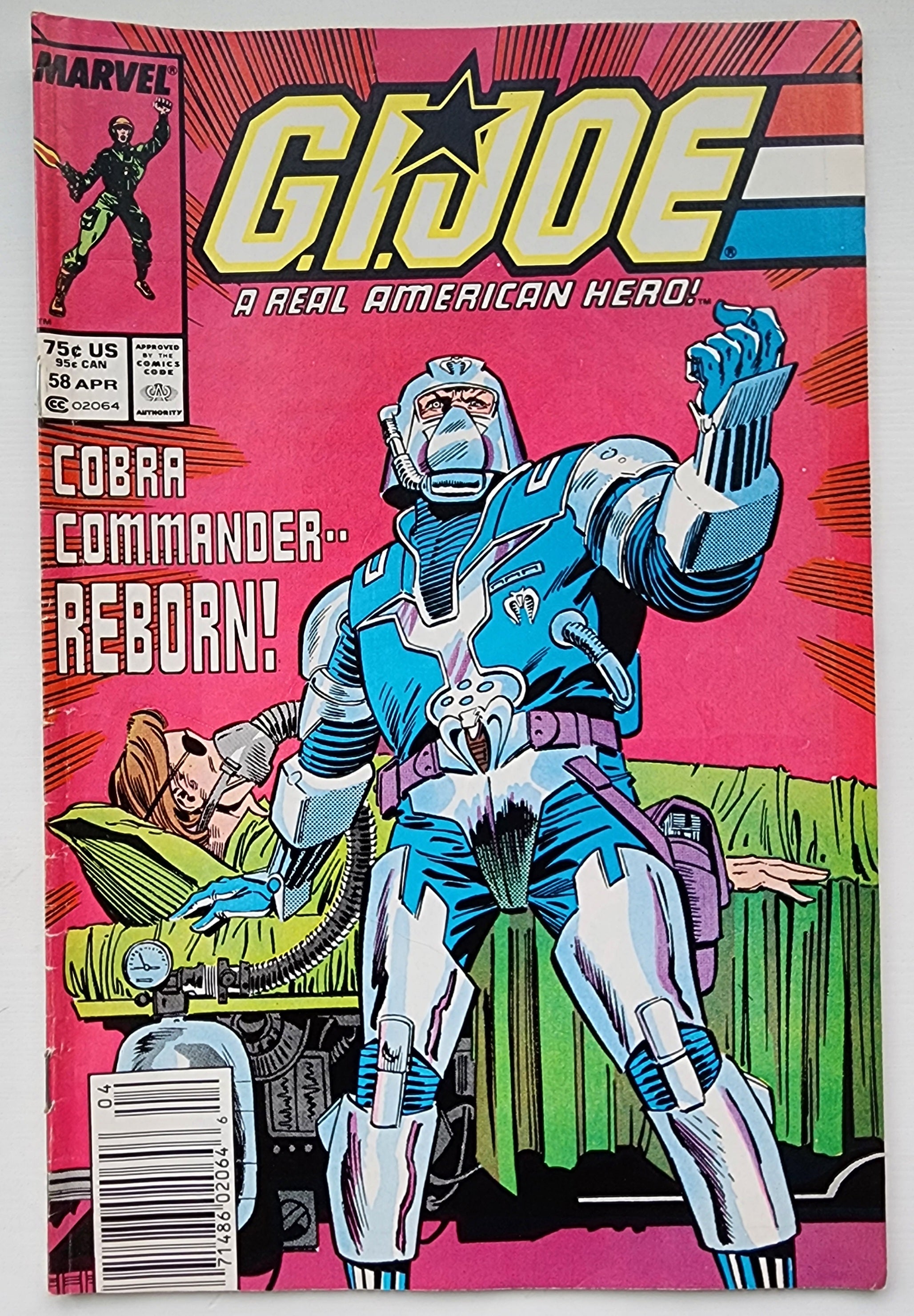 GI JOE A REAL AMERICAN HERO #58 1987 (1ST APP DUSTY & FRED) NEWSSTAND ...