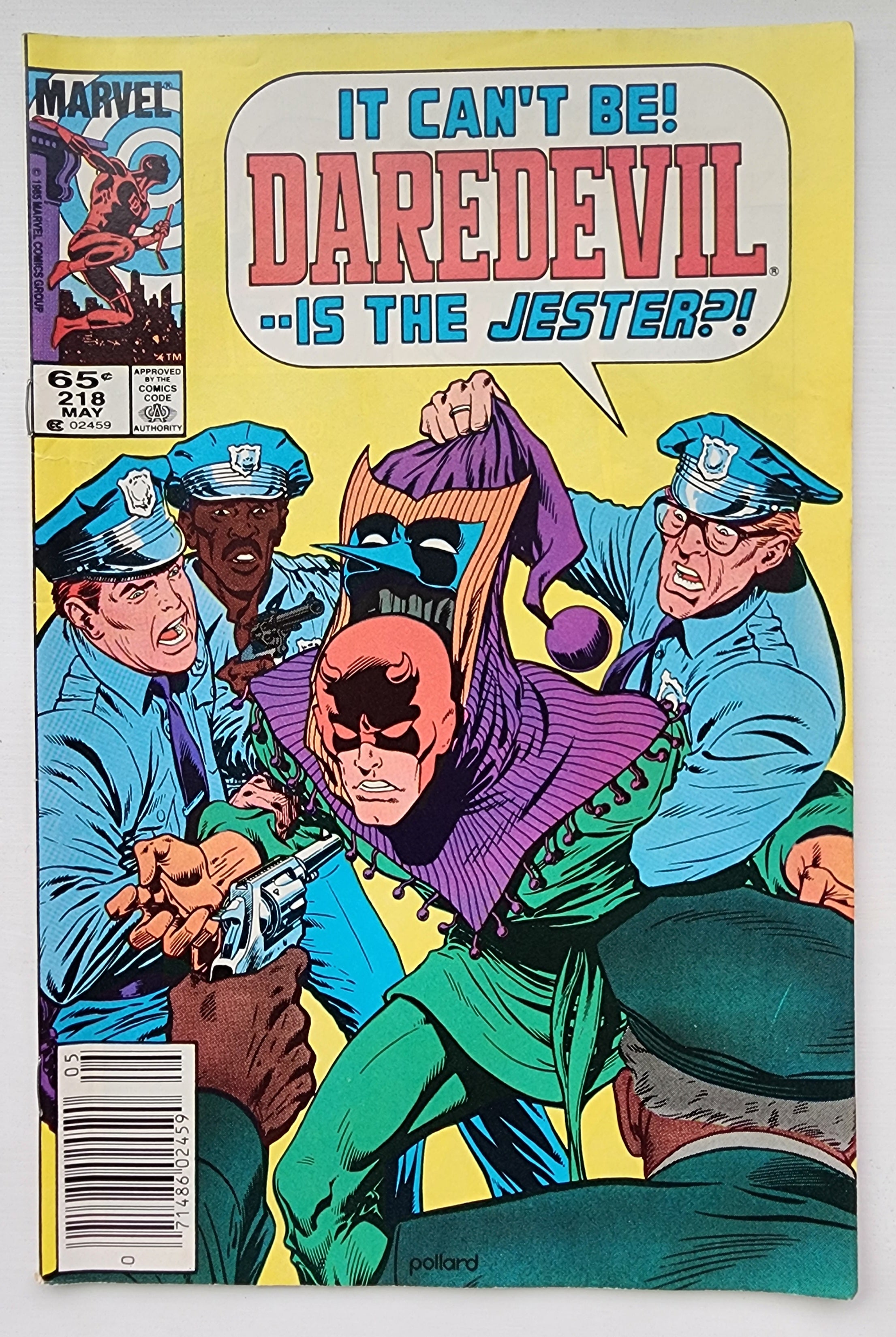 DAREDEVIL #218 1985 NEWSSTAND – Sanctum Sanctorum Comics & Oddities LLC