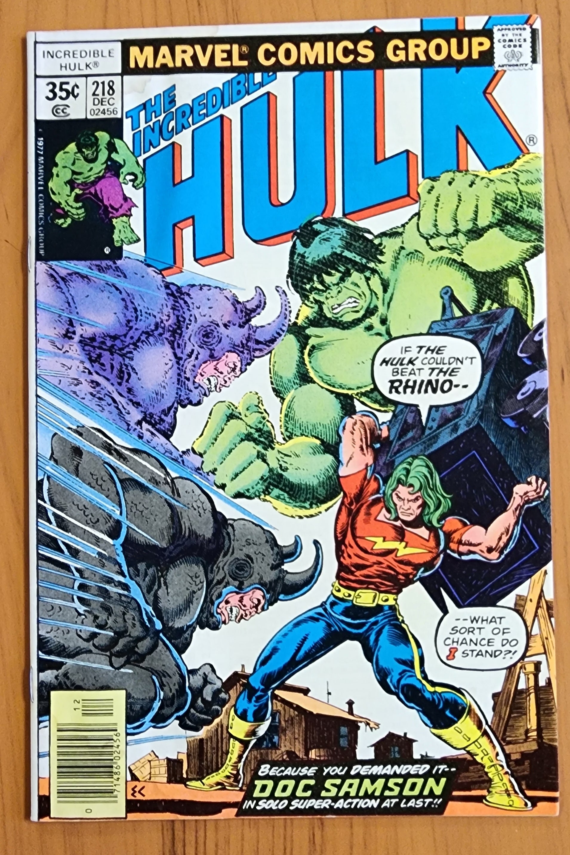 INCREDIBLE HULK #218 1977 – Sanctum Sanctorum Comics & Oddities LLC