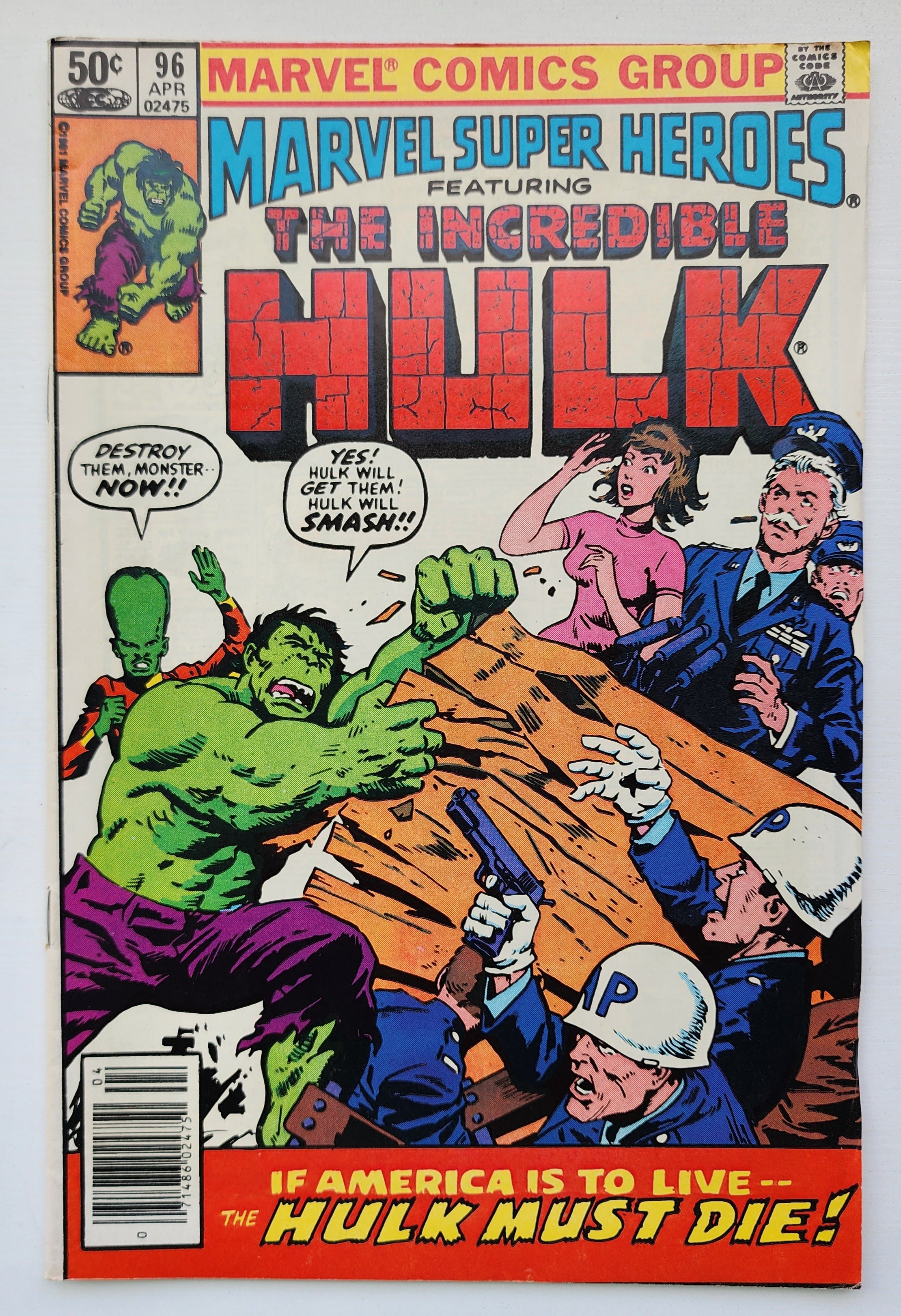 MARVEL SUPER-HEROES #96 FEATURING HULK 1980 NEWSSTAND – Sanctum ...