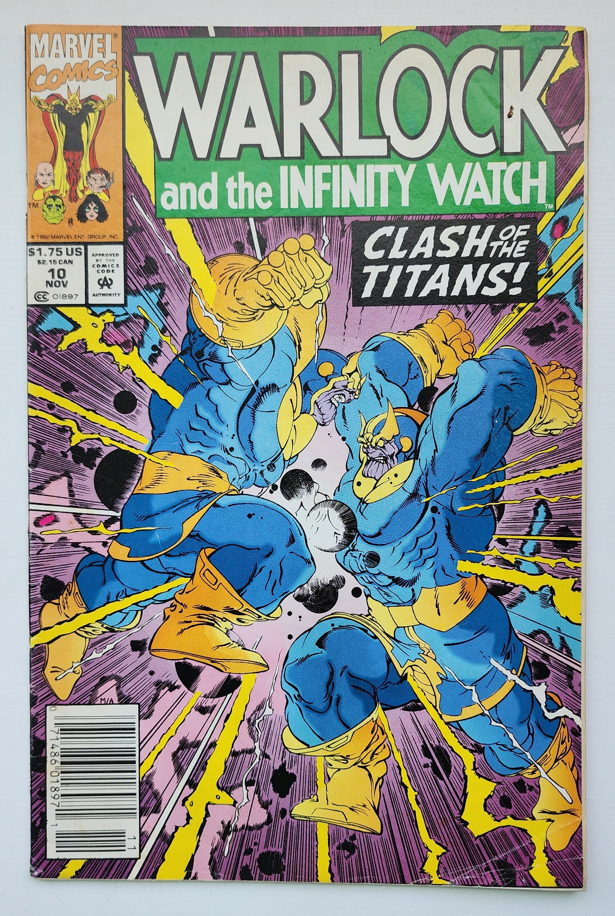 WARLOCK INFINITY WATCH #10 1992 NEWSSTAND – Sanctum Sanctorum Comics ...