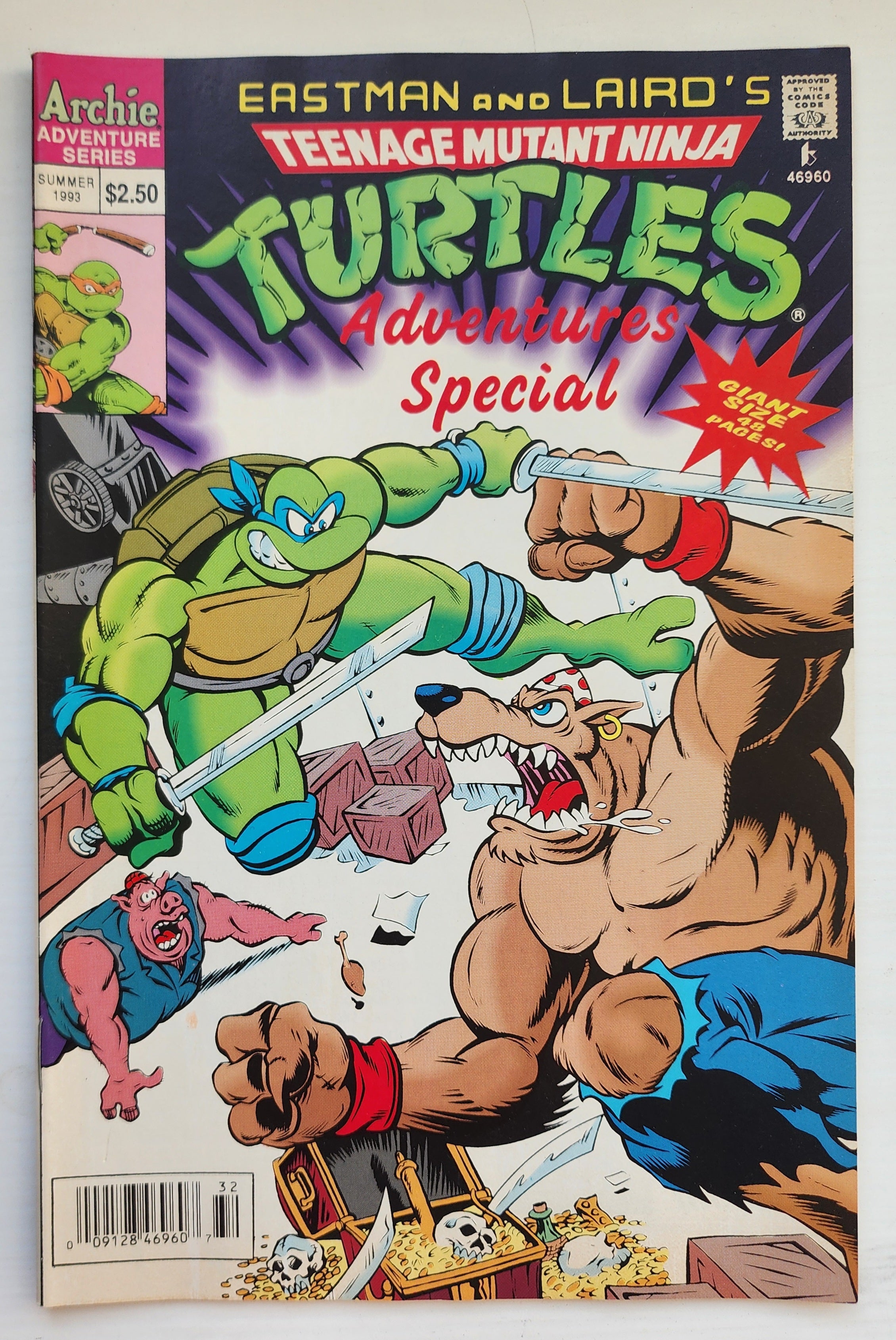 TEENAGE MUTANT NINJA TURTLES TMNT ADVENTURES SPECIAL SUMMER #5 1993 NE ...