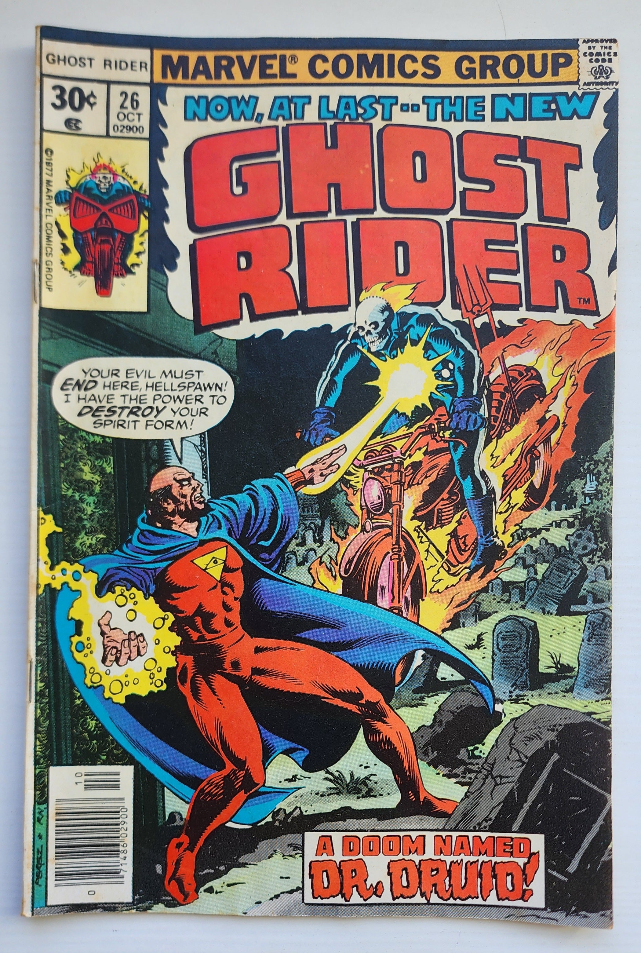 GHOST RIDER #26 1977 NEWSSTAND – Sanctum Sanctorum Comics & Oddities LLC