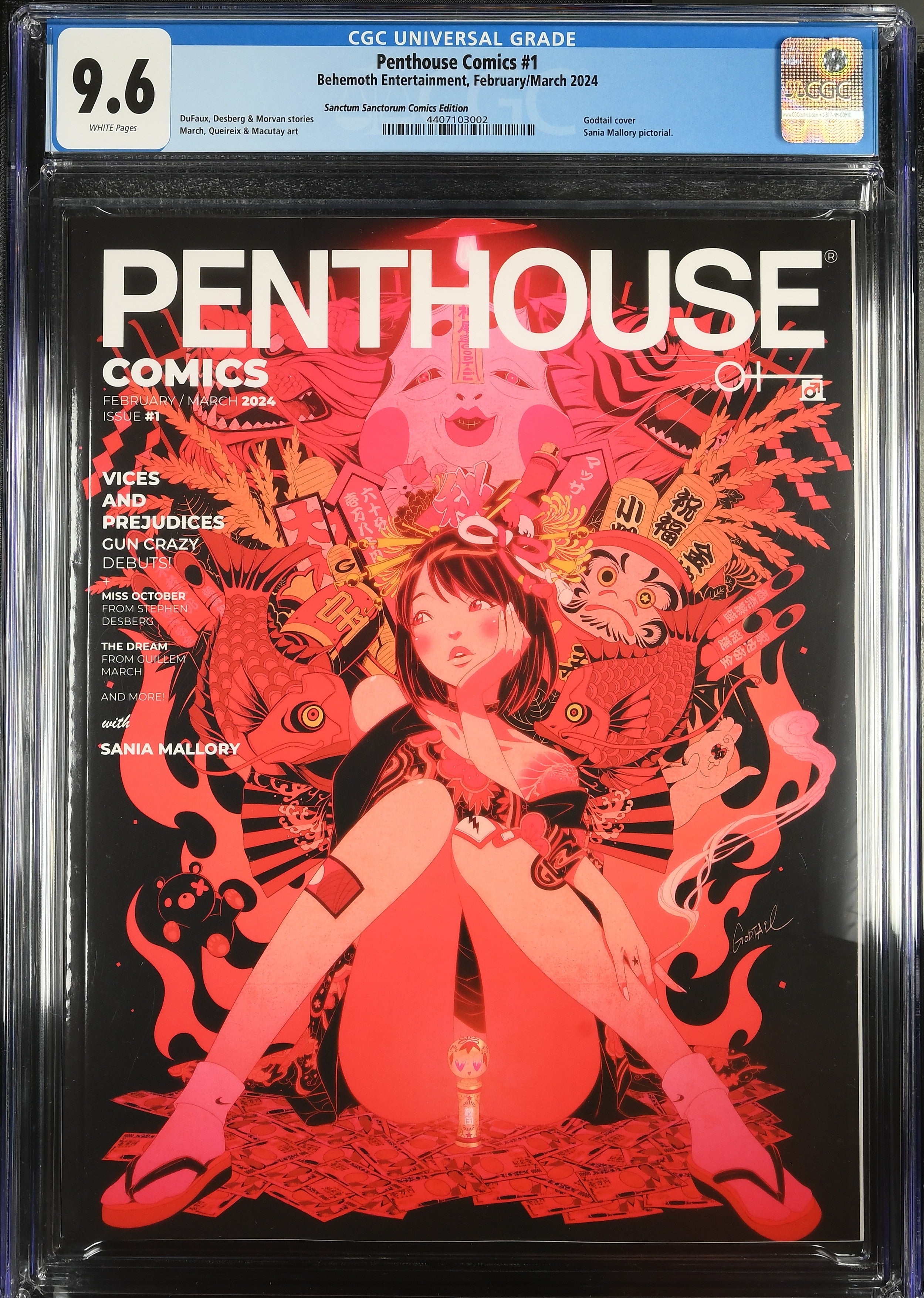 9.6 CGC MINT PENTHOUSE COMICS #1 SSCO GODTAIL EXCLUSIVE VARIANT 2024 [ – Sanctum Sanctorum ...