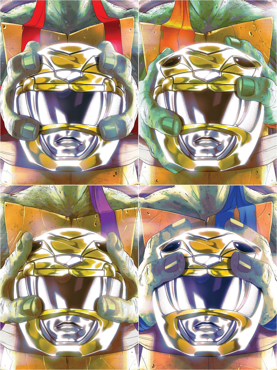 POWER RANGERS TEENAGE MUTANT NINJA TURTLES #2 MONTES YELLOW HELMET VAR ...