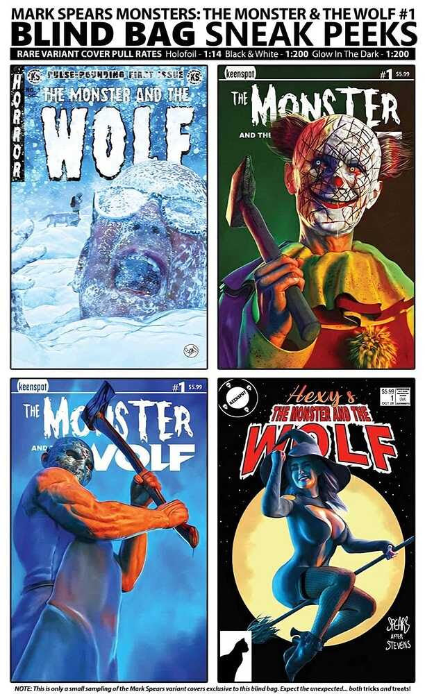 MARK SPEARS MONSTERS THE MONSTER & THE WOLF #1 CVR A MARK SPEARS BLIND ...