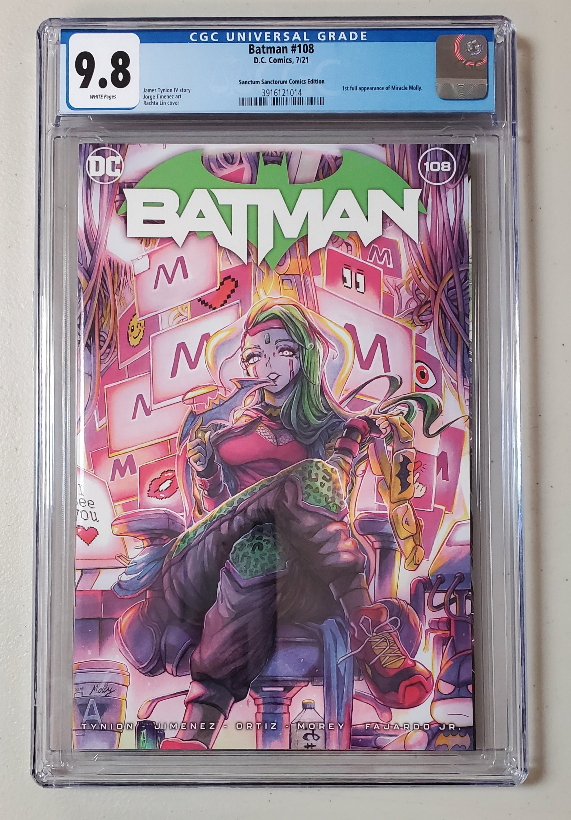 9.8 CGC BATMAN #108 RACHTA LIN VARIANT [3916121014] – Sanctum Sanctorum ...