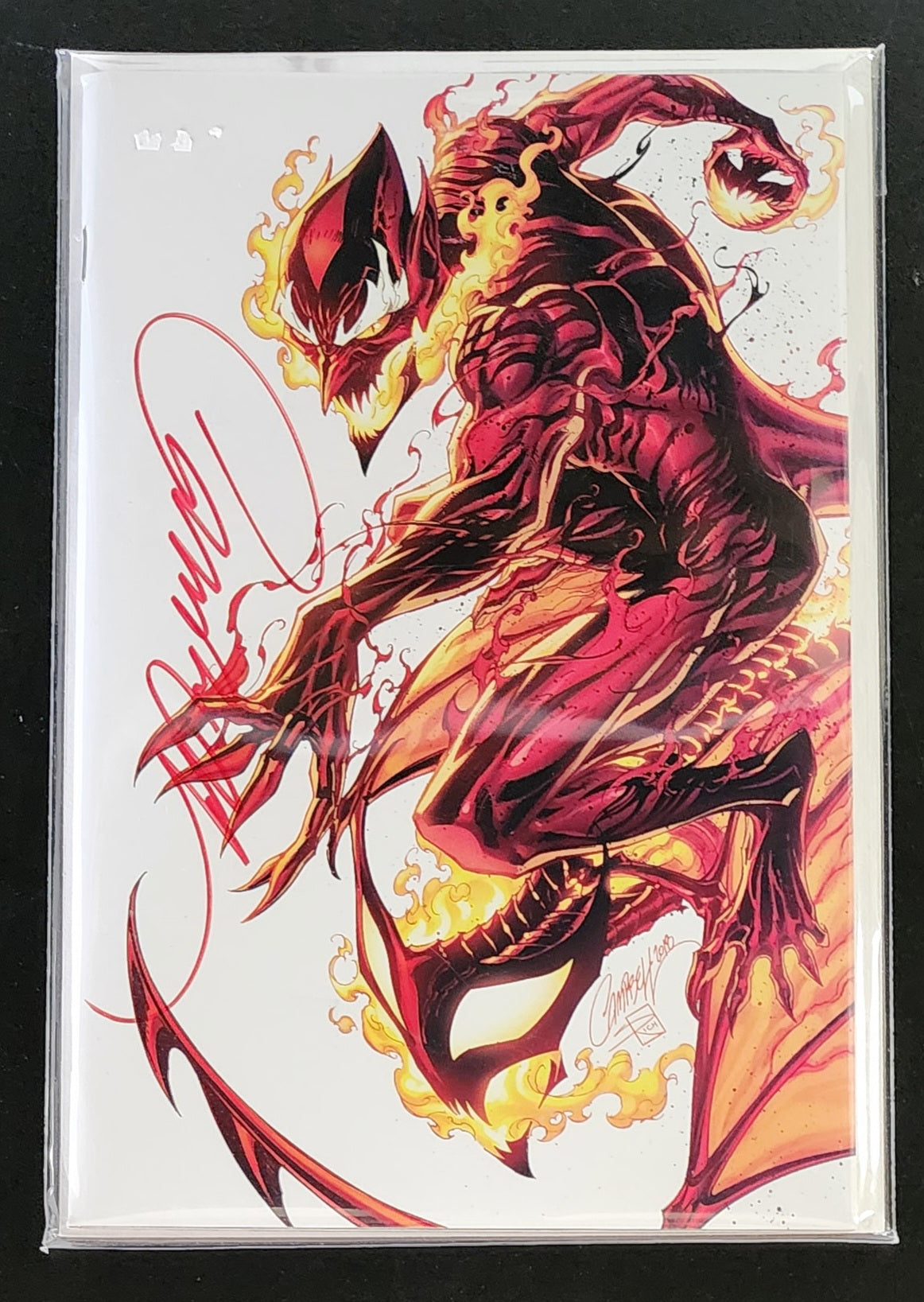 AMAZING SPIDER-MAN #800 RED GOBLIN SIGNED J SCOTT CAMPBELL COA VIRGIN ...